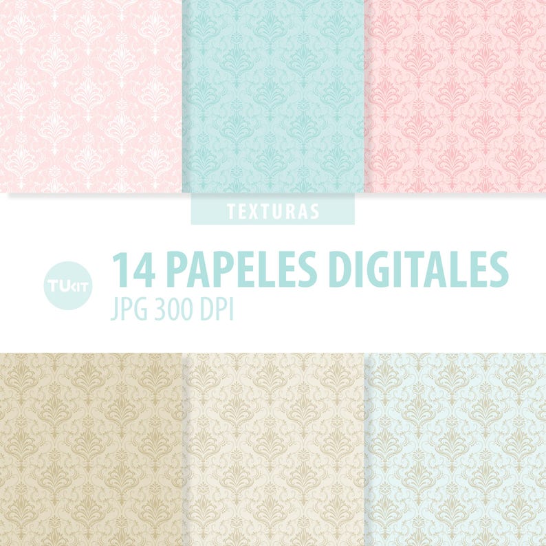 Digital Papers, Printable Pattern Papers, Ornaments, Decorative Papers ...