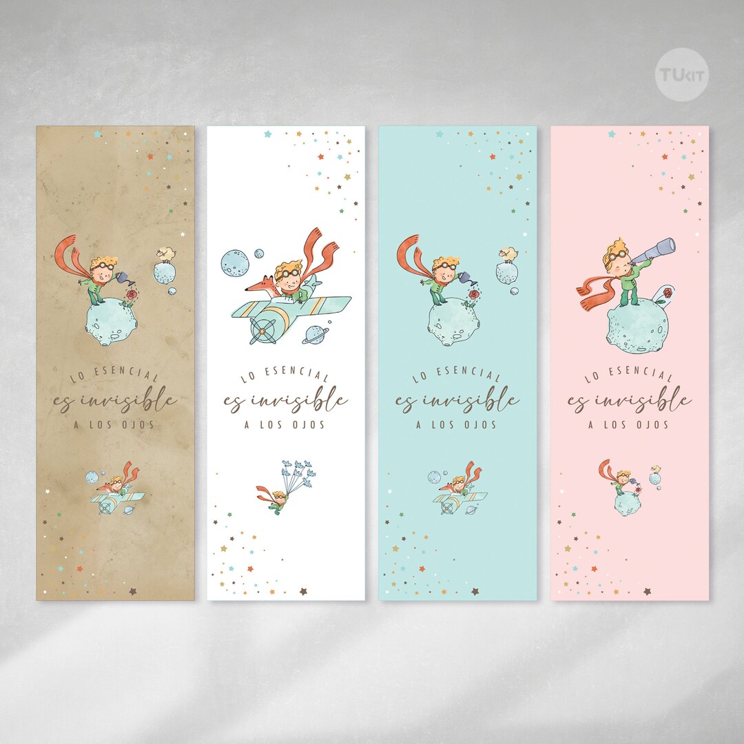 The Little Prince Bookmarks, the Little Prince Printables, Tukit ...