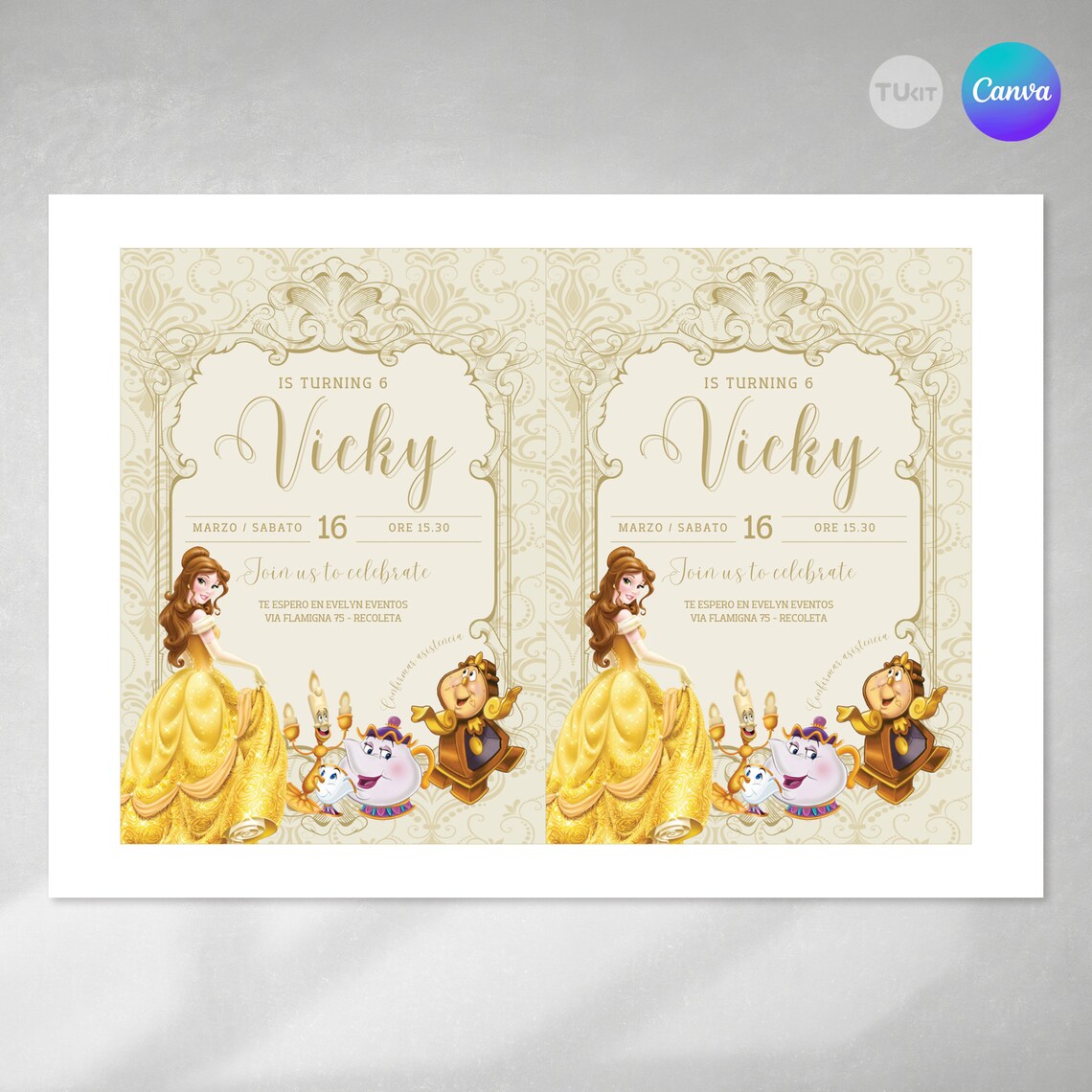 Editable Invitation, Invitation, Editable Canva Invitations for ...