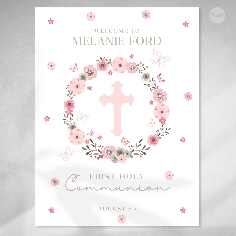 Printable Communion Poster, Communion Poster 18x24 Inches, Welcome ...