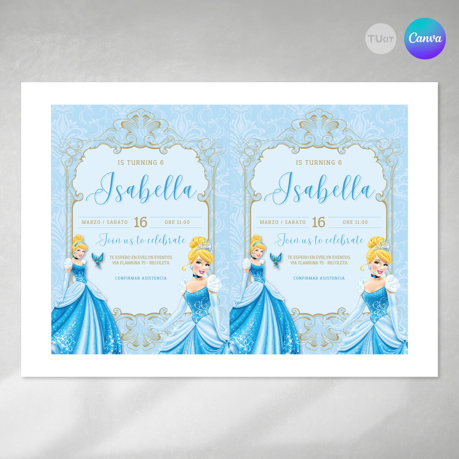 Editable Invitation, Invitation, Editable Canva Invitations for ...