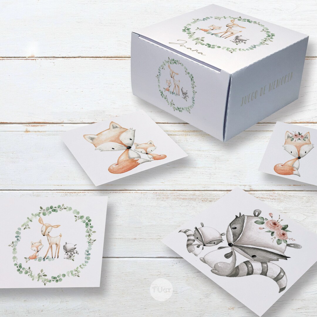 Tukit Printable Forest Animals Memory Game - Etsy