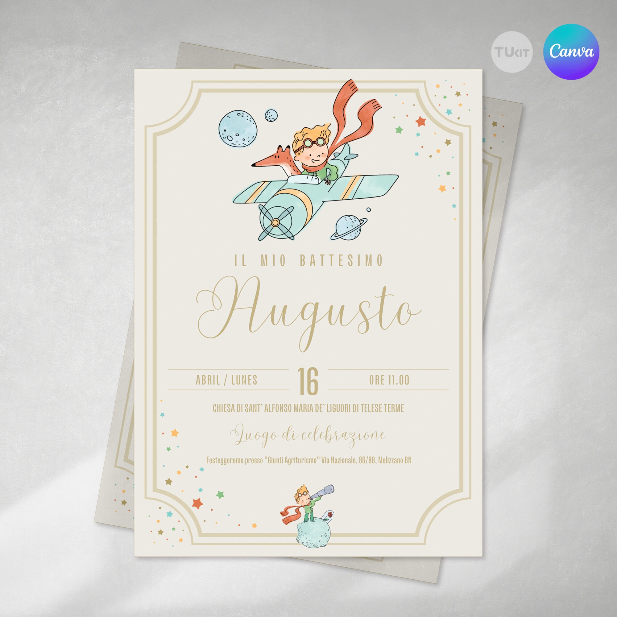 Invitacion editable, invitación, invitaciones cumpleaños principito ...