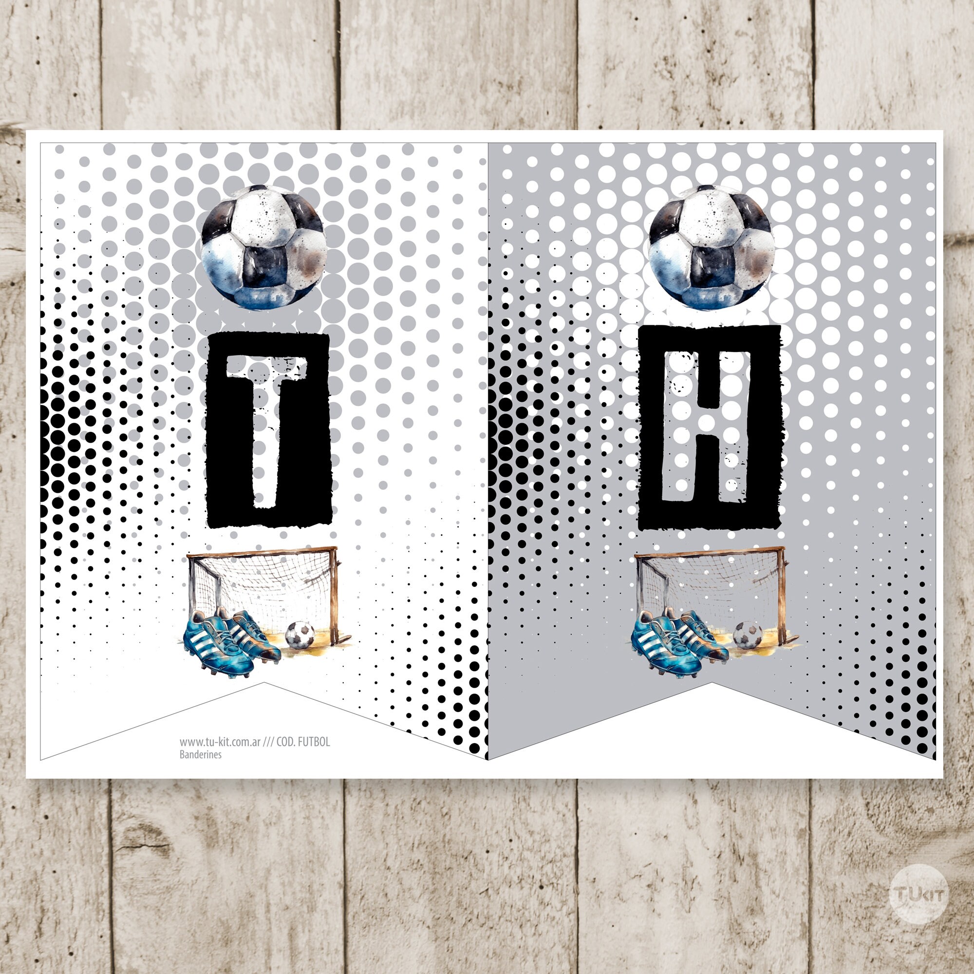 Banner, banderines imprimibles, banderin futbol acuarela, pennant ...