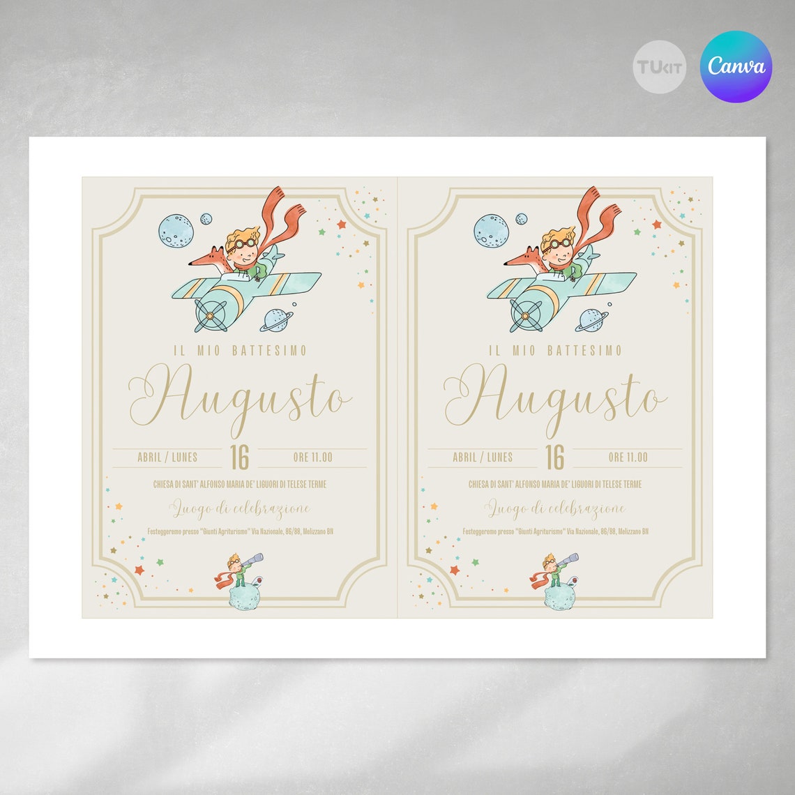 Invitacion editable, invitación, invitaciones cumpleaños principito ...
