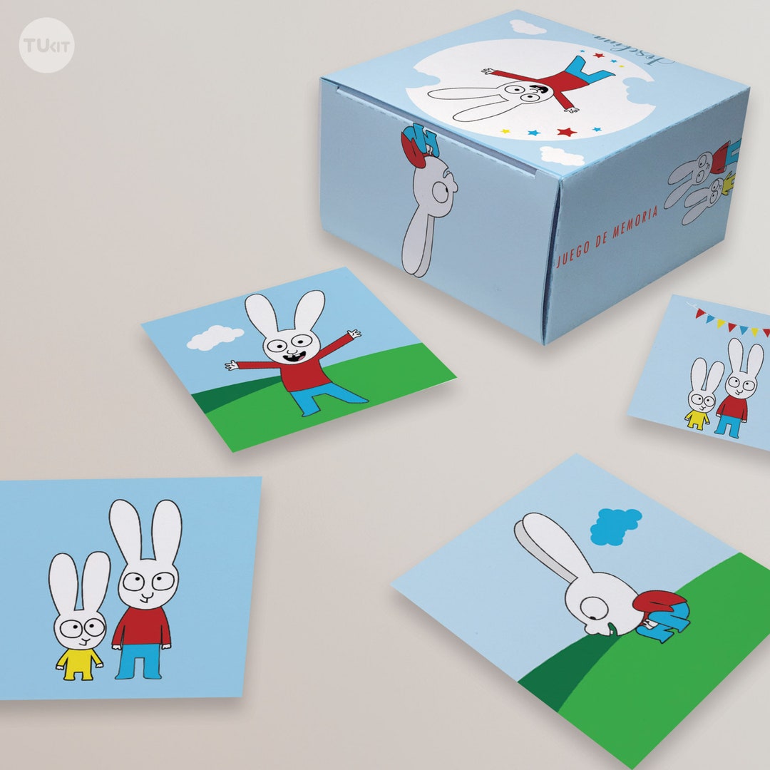 Simon the Rabbit Tukit Printable Game - Etsy