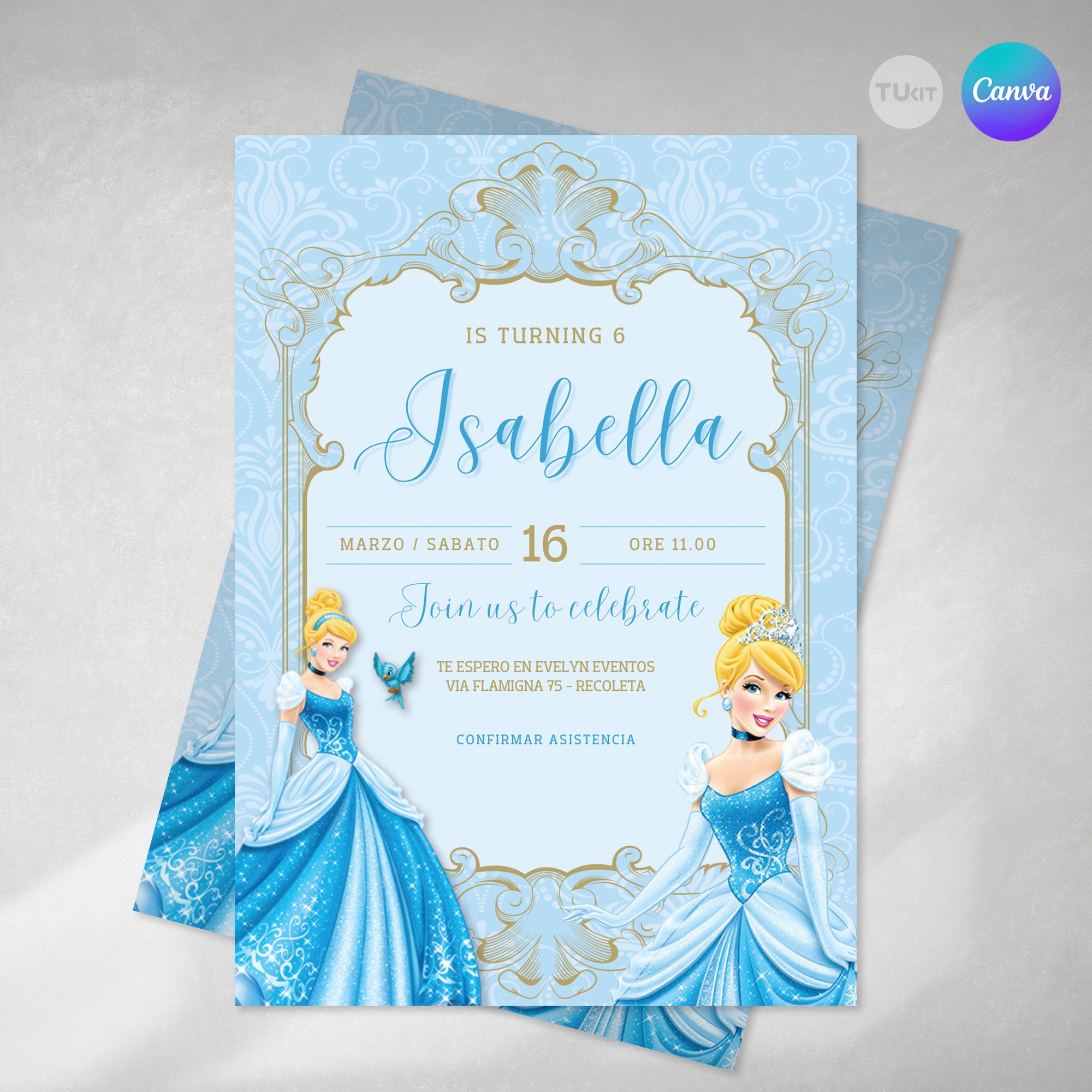 Editable Invitation, Invitation, Editable Canva Invitations for ...