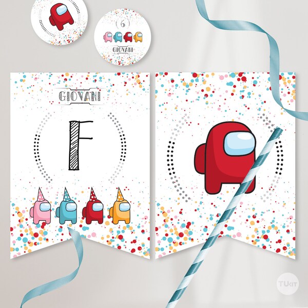 Among Us Birthday Banner - Etsy