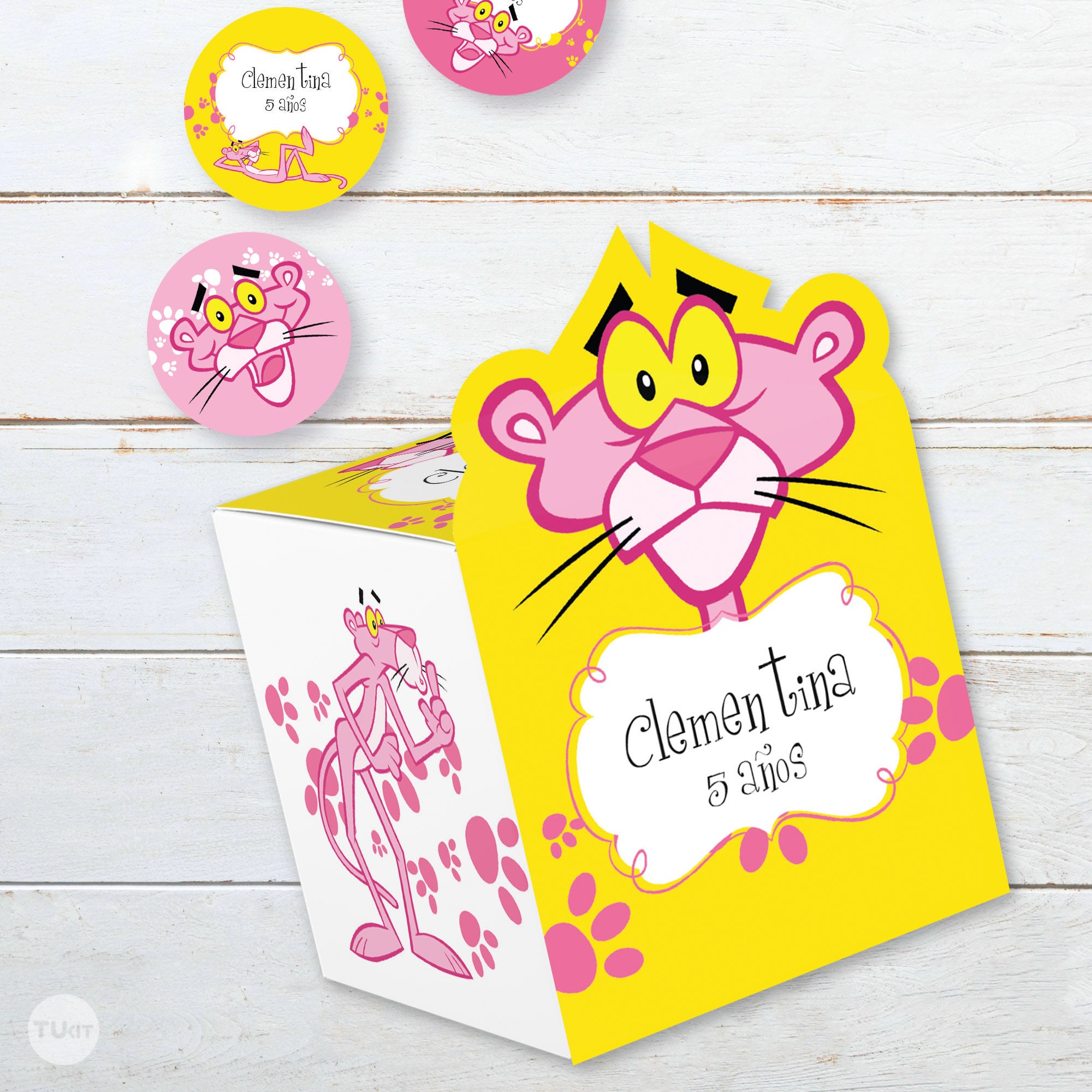 Kit Imprimible Editable Pantera Rosa Candy Bar - Etsy Singapore