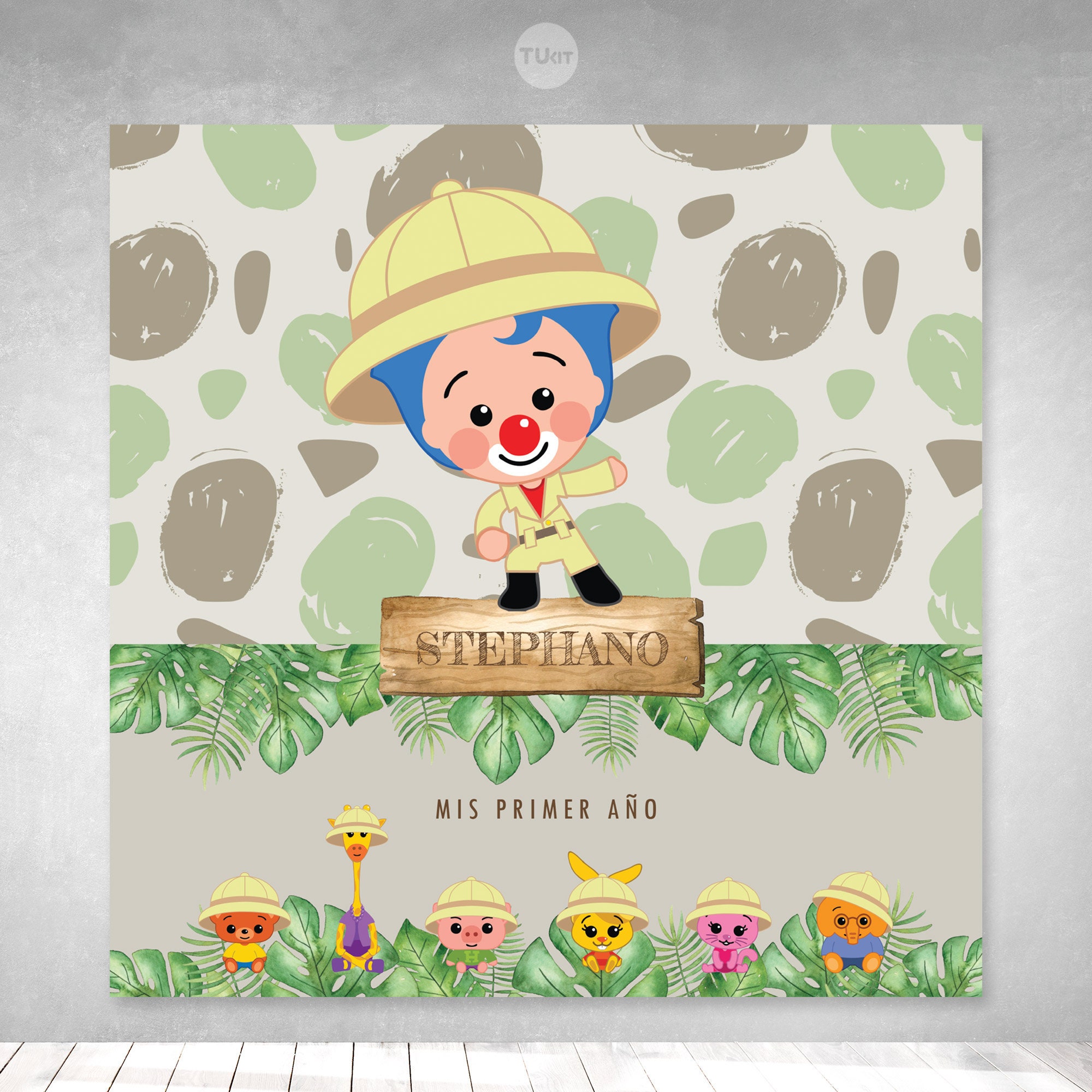 Plim Plim Safari Party Supplies, Customizable, Printable Party Kit ...