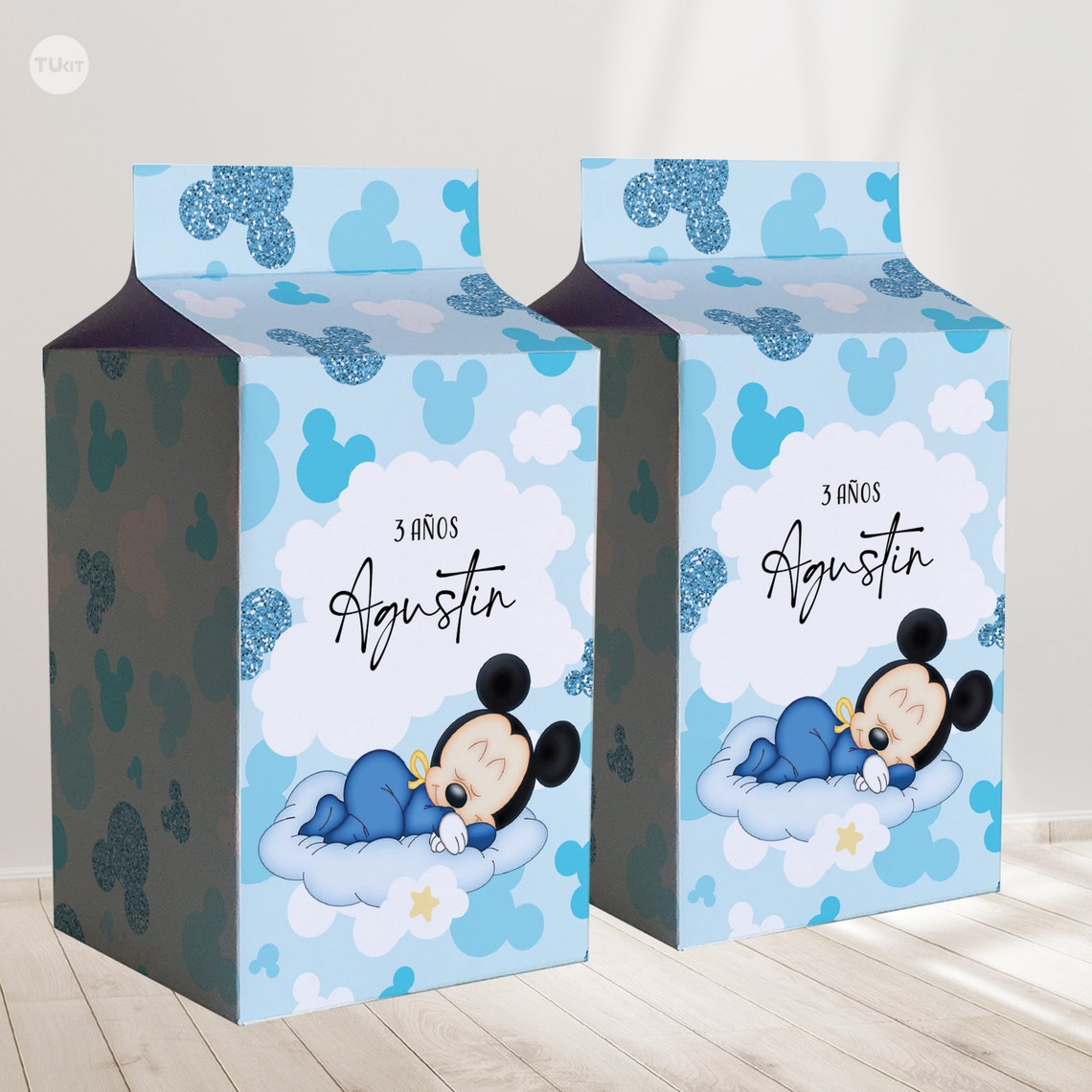 Milk Box Milkbox Printable Mickey Baby - Etsy