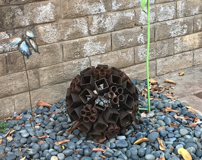 Metal Sphere Steel Ball Iron Art - Etsy