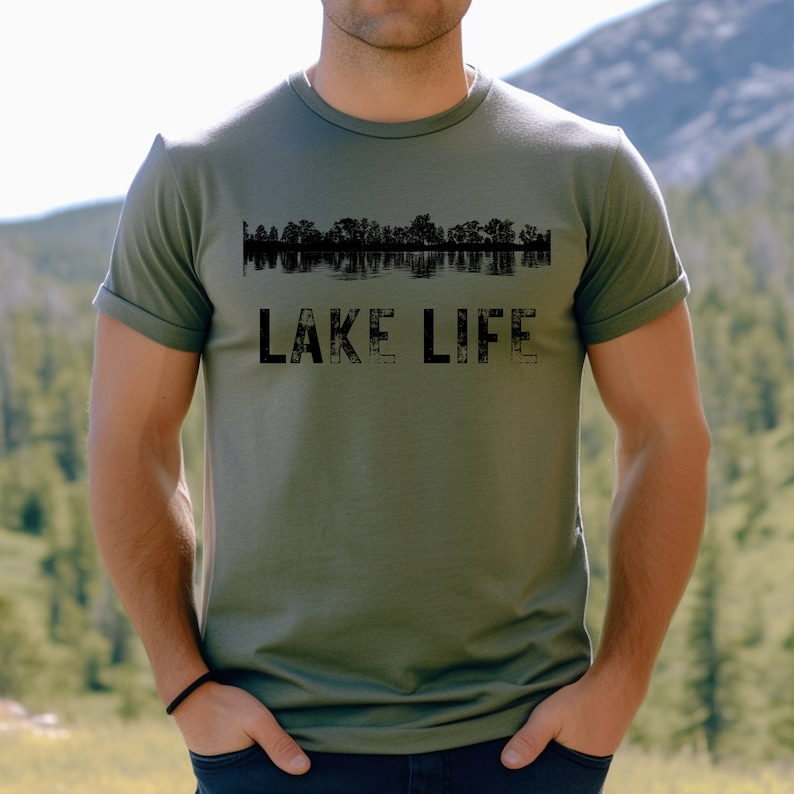 Mens Lake Life Shirt for Men Lake Shirt Mens Lake Vacation Camping ...