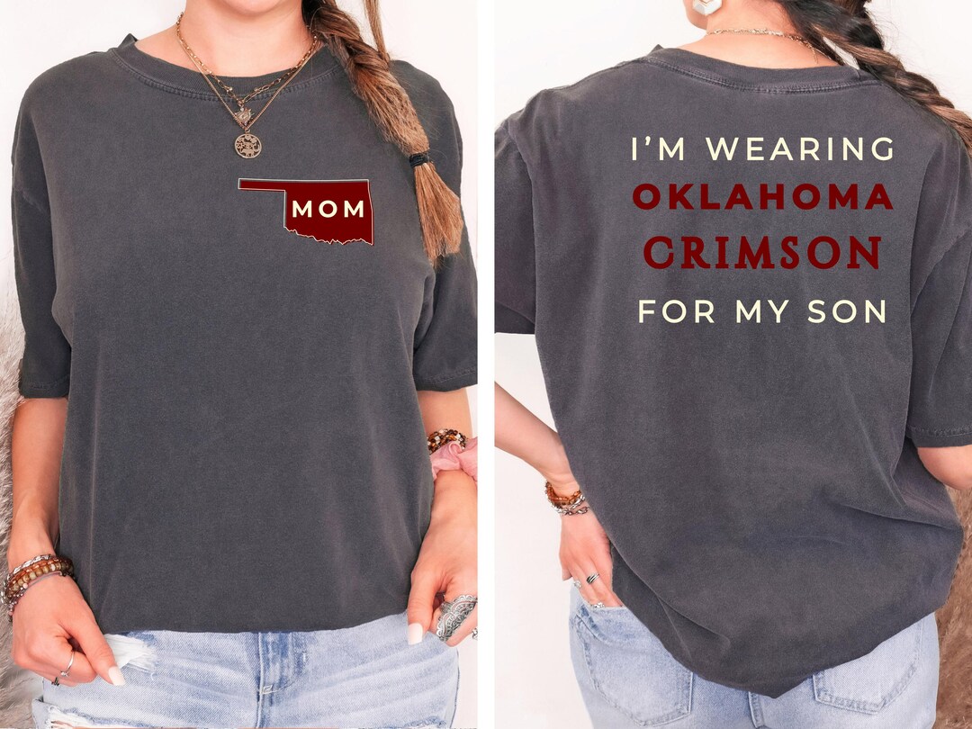 I'm Wearing Oklahoma Red, OU Sooner Tshirt, Boomer Sooner, Oklahoma ...