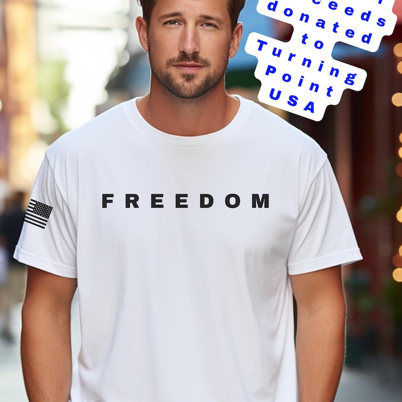 Freedom Tshirt White Turning Point - Etsy