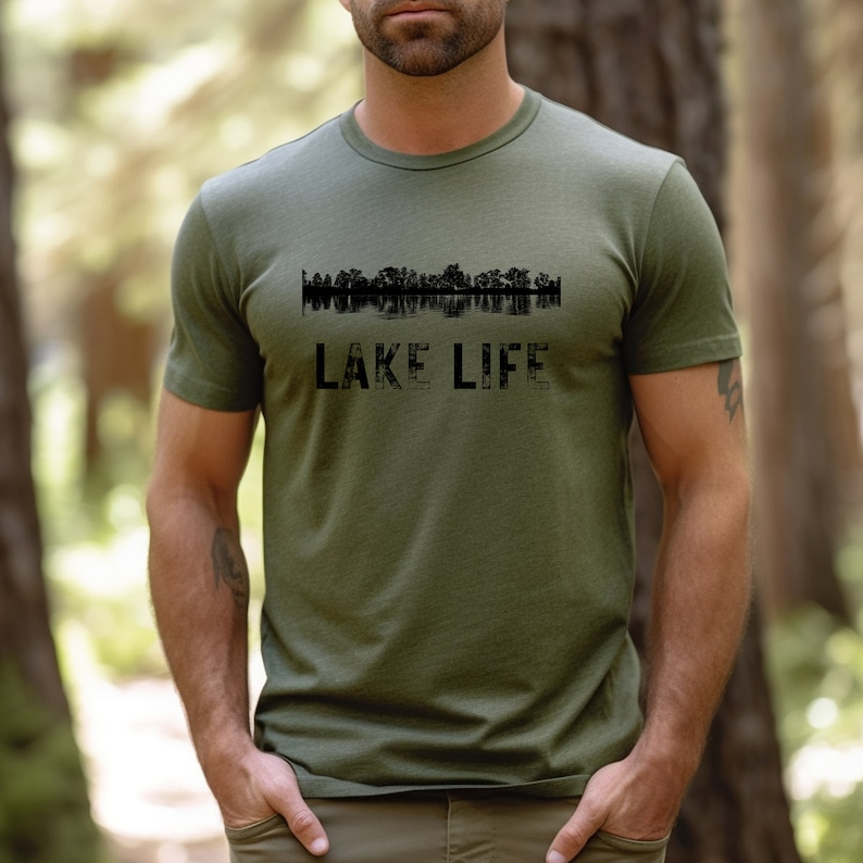 Mens Lake Life Shirt for Men Lake Shirt Mens Lake Vacation Camping ...