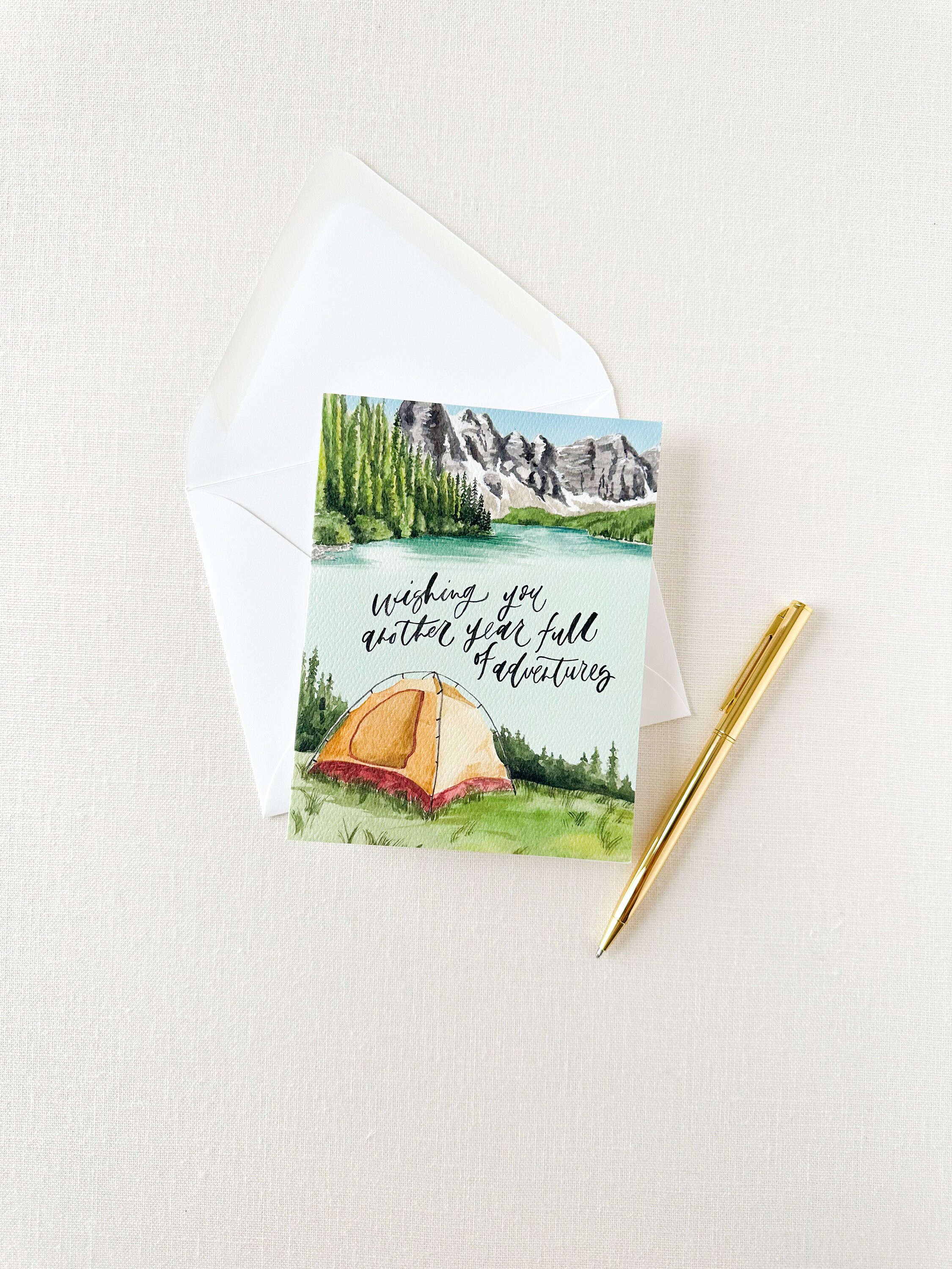Outdoor Adventures Birthday Greeting Card | Camping Birthday Card ...