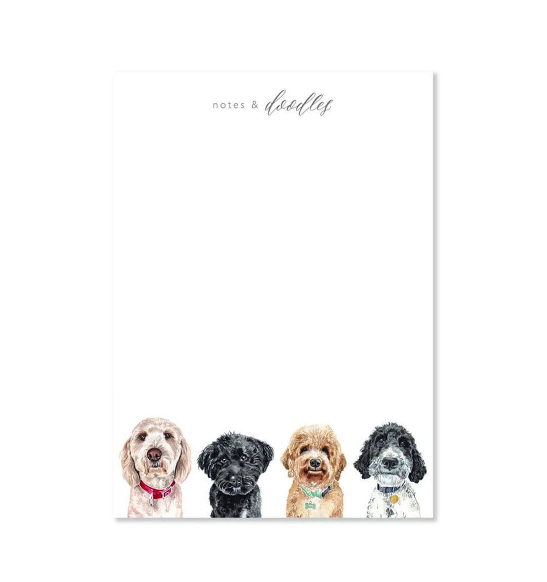 Goldendoodle Notepad | Desktop Accessories | To-do List | Gift for the ...