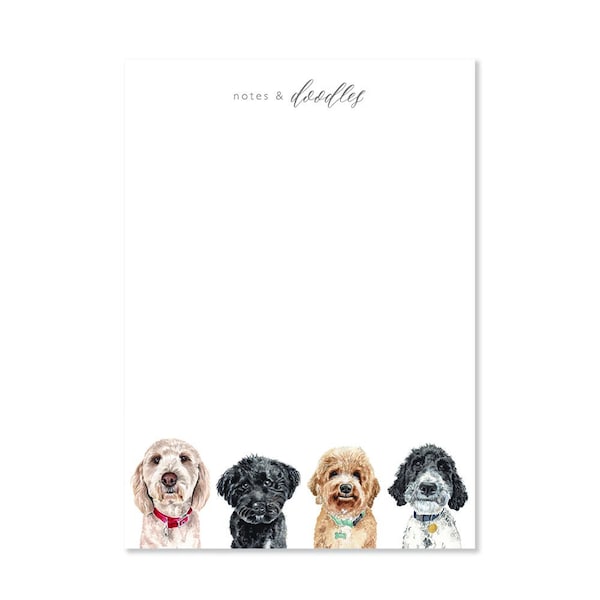 Personalized Golden Doodle Notepad - Etsy