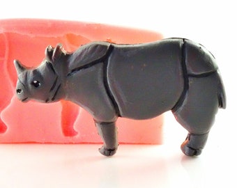 Polymer Clay Rhino | Etsy