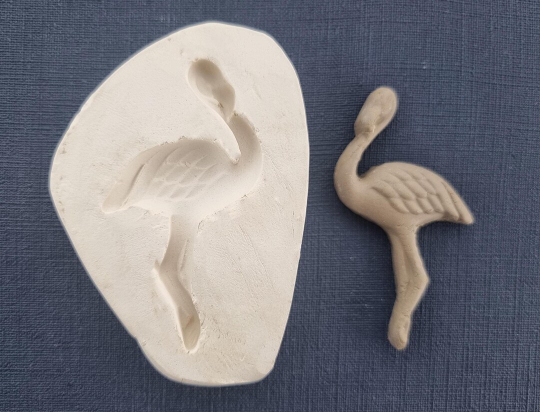 Sprig Molds for Pottery / Bisque Fired Mold - Elegant Flamingo - Etsy