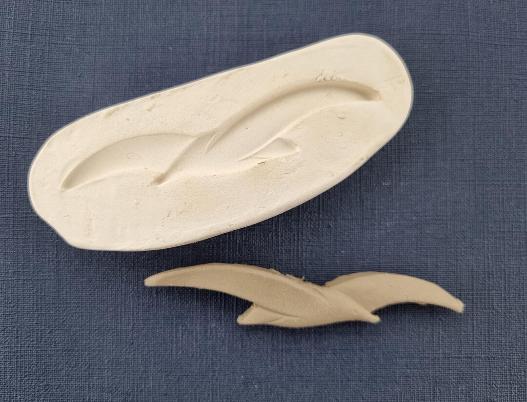 Sprig Molds for Pottery / Bisque Fired Mold Seagull in Flight - Etsy