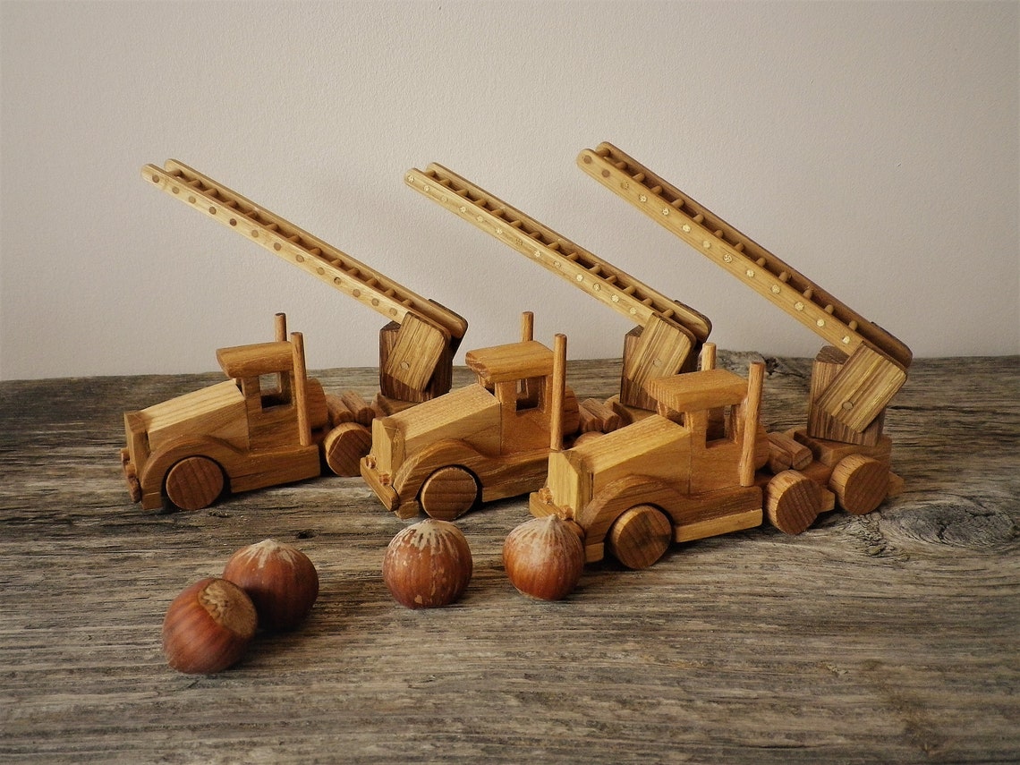 Wooden Toy Backhoe Loader in Handmade - Etsy