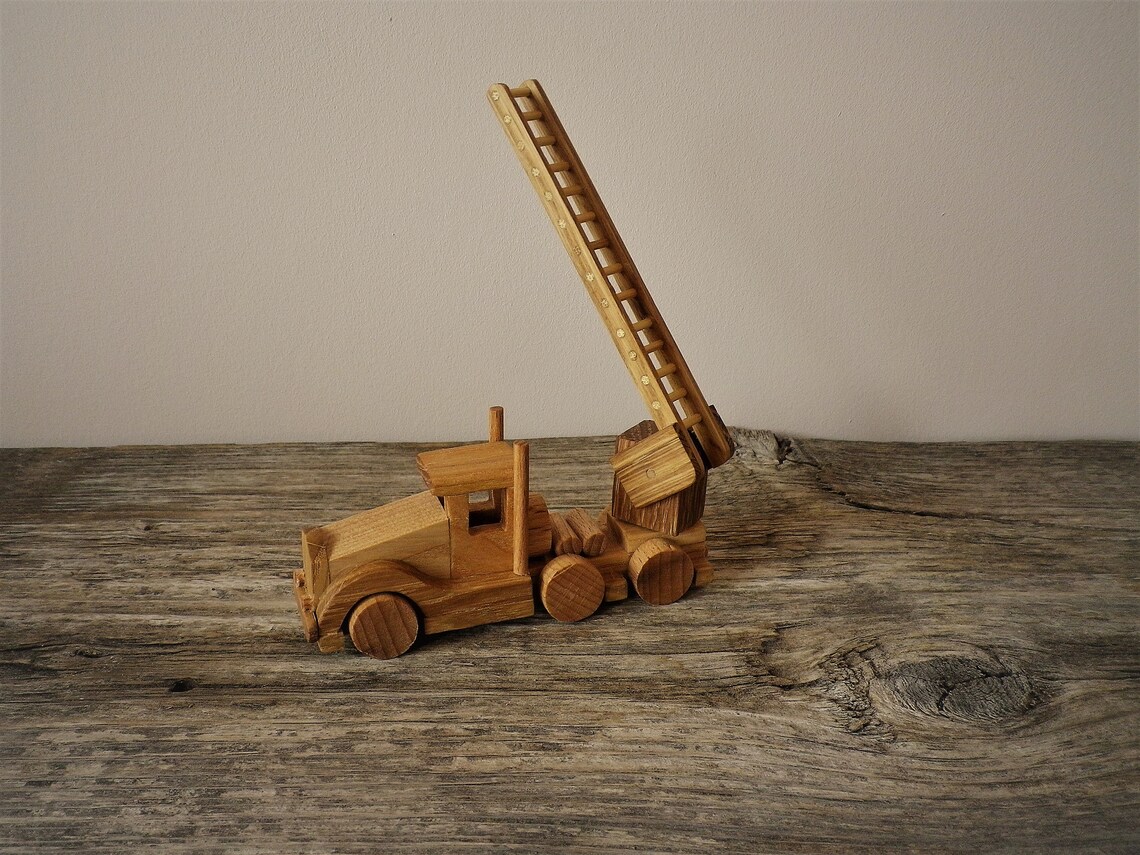 Wooden Toy Backhoe Loader in Handmade - Etsy