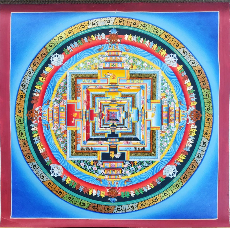 Wheel of Time Kalachakra Mandala Meditation Spiritual - Etsy