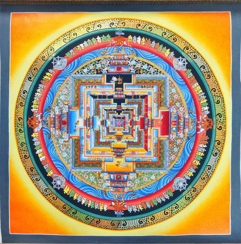 Wheel of Time Kalachakra Mandala Meditation Spiritual - Etsy
