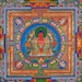 Tibetan Mandala Portraying Amitabha Buddha at Centre Handmade Tibetan ...