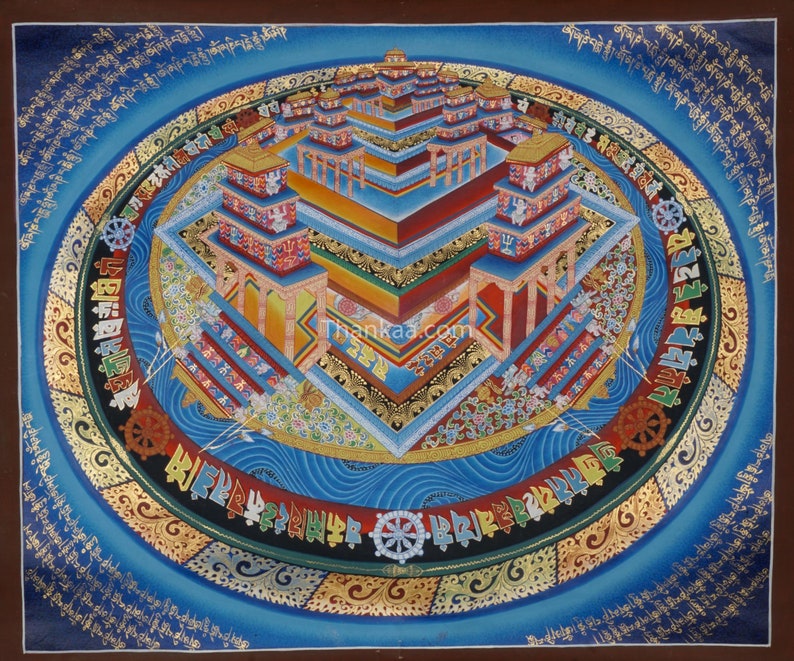 Father's Day Sale-exclusive 3D Wheel of Time Kalachakra Mandala Tibetan ...