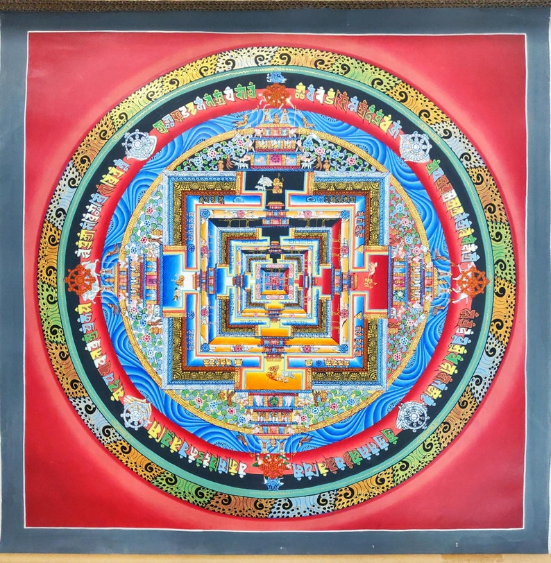 Wheel of Time Kalachakra Mandala Meditation Spiritual - Etsy