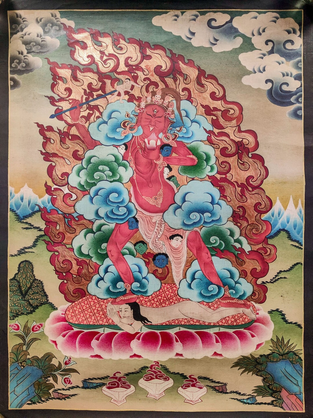 Ekajati- the Fierce Goddesses Thangka | Ugra Tara | Spritual Art for ...