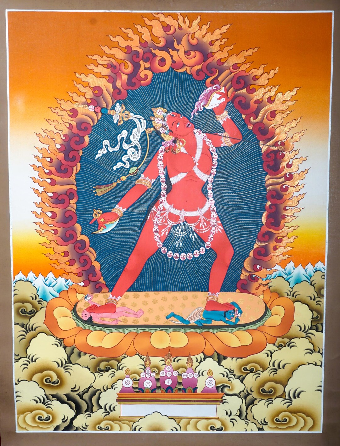 Tibetan Thangka Art of Vajrayogini - Tantric Deity of the Female ...