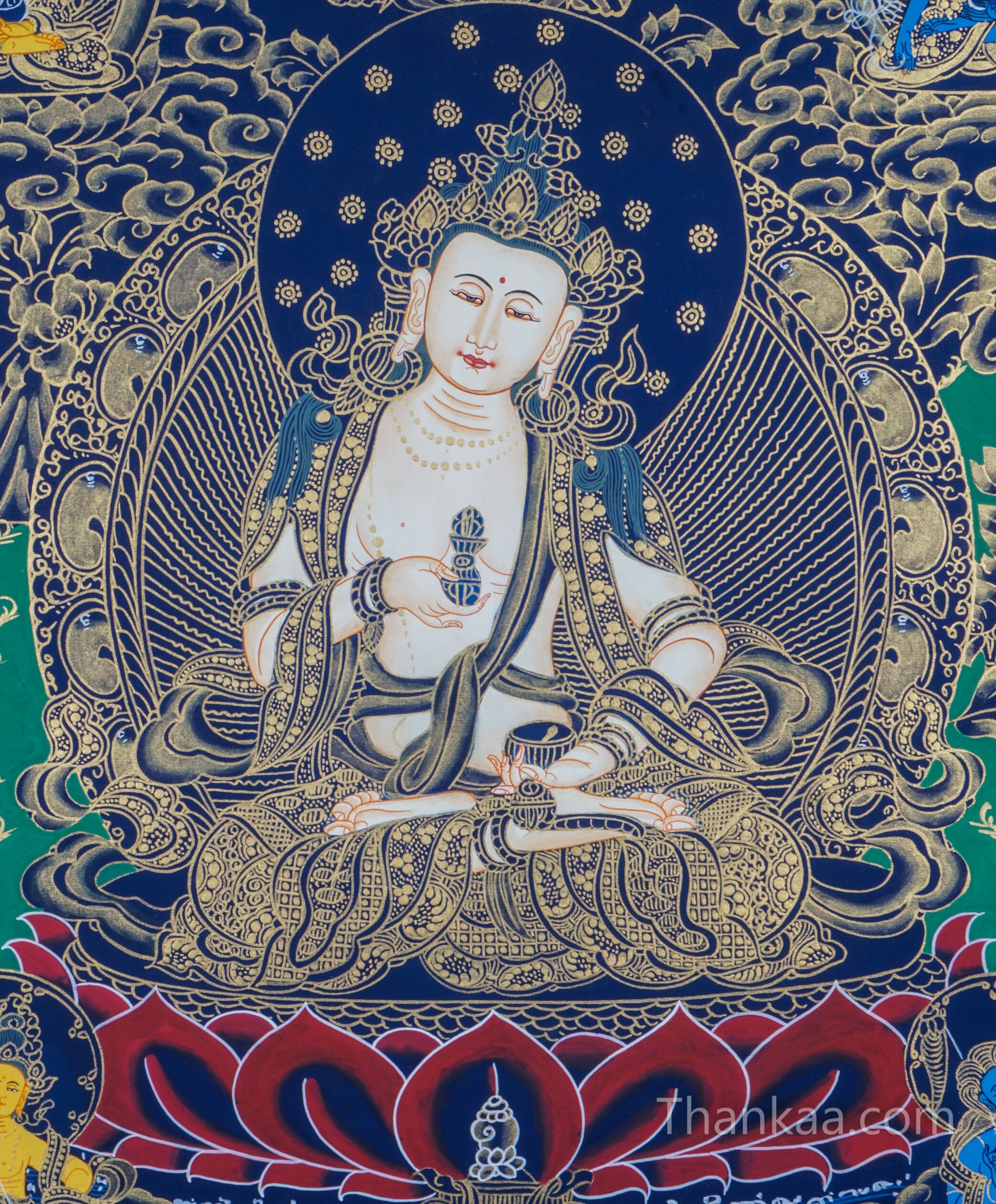 Vajrasattva Thangka - Purification & Enlightenment - Hand Painted ...