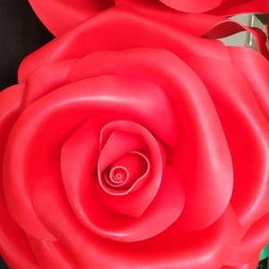 Giant Self-standing Bright Red Roses / Props for Photo Shoots / Luxury ...