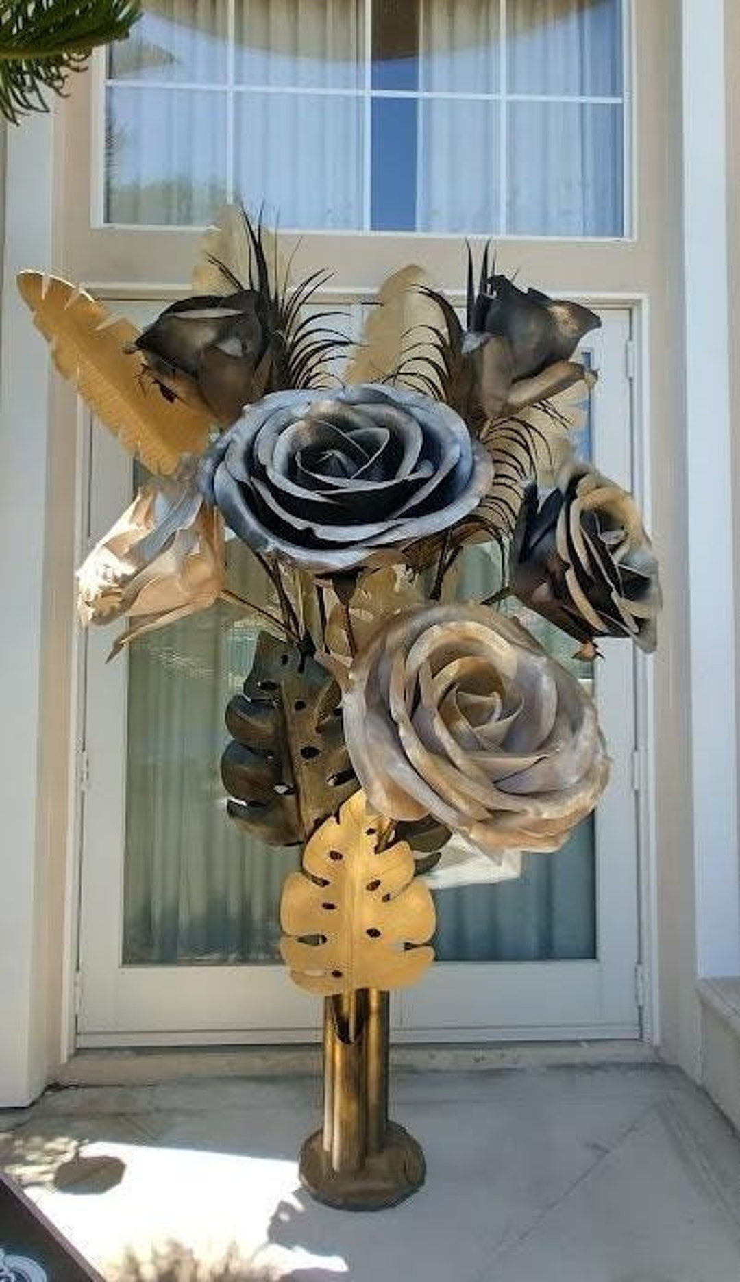 Giant Metallic Roses / Black Rose / Gold Rose / Silver Rose/ Giant ...