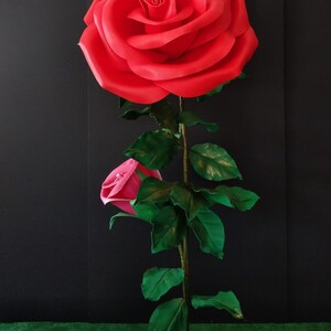 Giant Self-standing Bright Red Roses / Props for Photo Shoots / Luxury ...