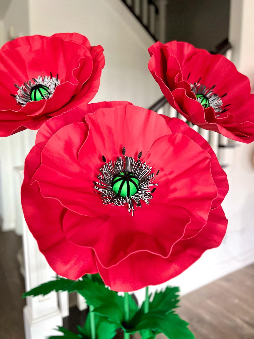 Giant Red or Yellow Poppies - Wizard of Oz Theme, Large Flowers for ...