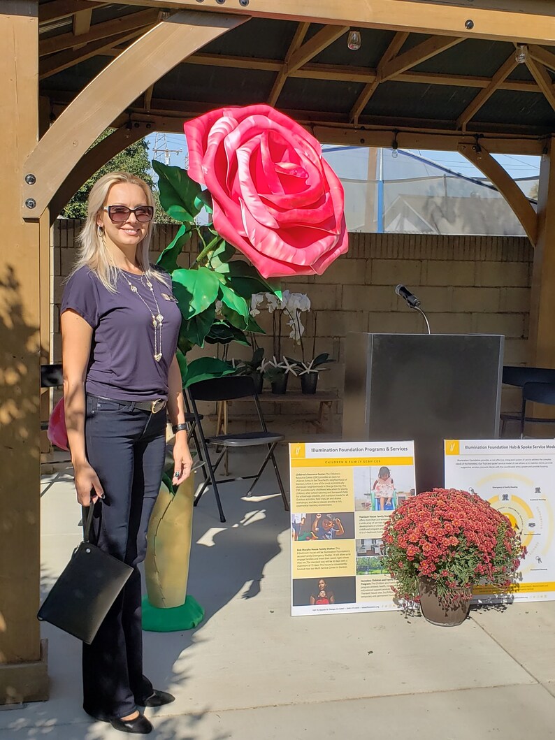 Giant Self Stand Red Rose Flower Perfect for as a Photo Prop | Etsy