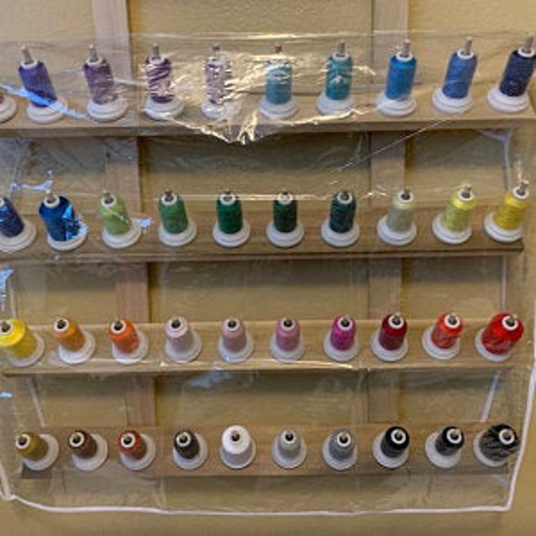 Dust Cover for a Embroidery Thread Spool Wall Rack With Dimensions 21 X ...