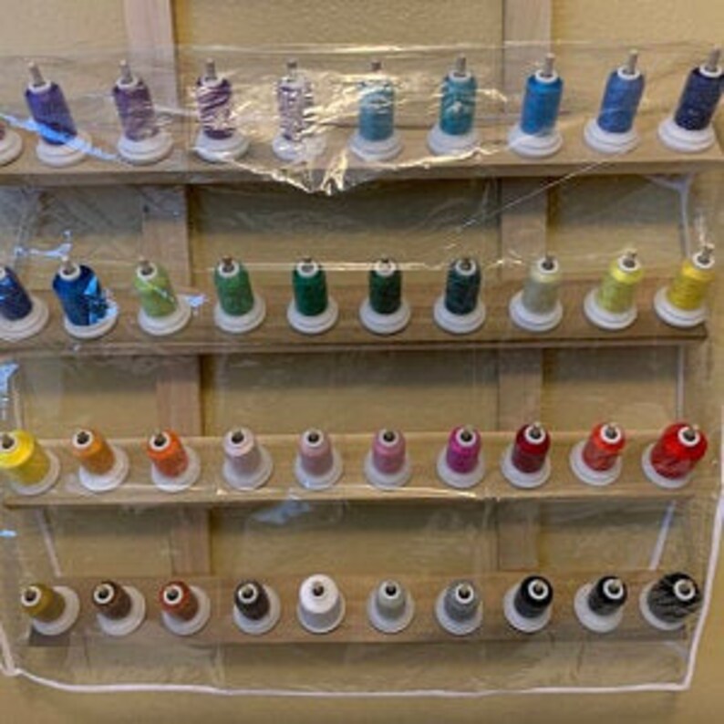 Dust Cover for a Embroidery Thread Spool Wall Rack With - Etsy