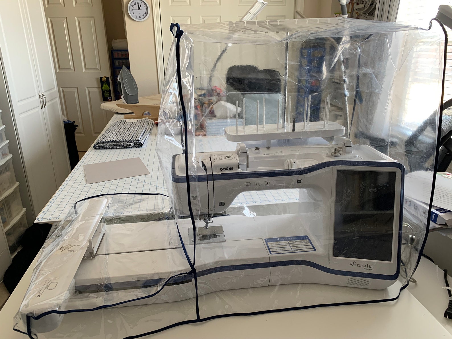 Dust Cover for Sewing Machine With Extended Thread Guide & - Etsy