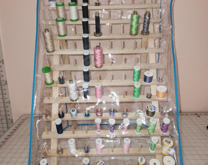 Dust Cover for a Embroidery Thread Spool Wall Rack With Dimensions 27 X ...