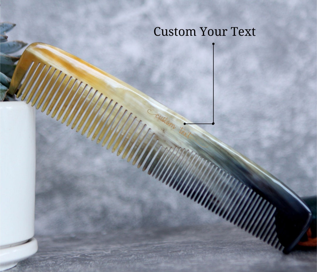 Personalized Handmade Comb for Hair, Natural Horn and Bone Comb ...