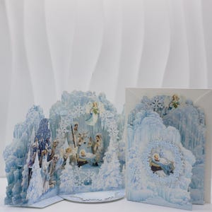 Religious Holiday Card, 3D Pop up Card, Merry Xmas Card, Christian ...