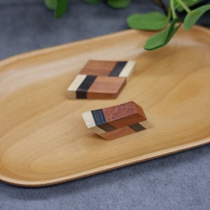 Handmade Wooden Chopstick Rest, Wood Chopstick Holders for Home Decor ...