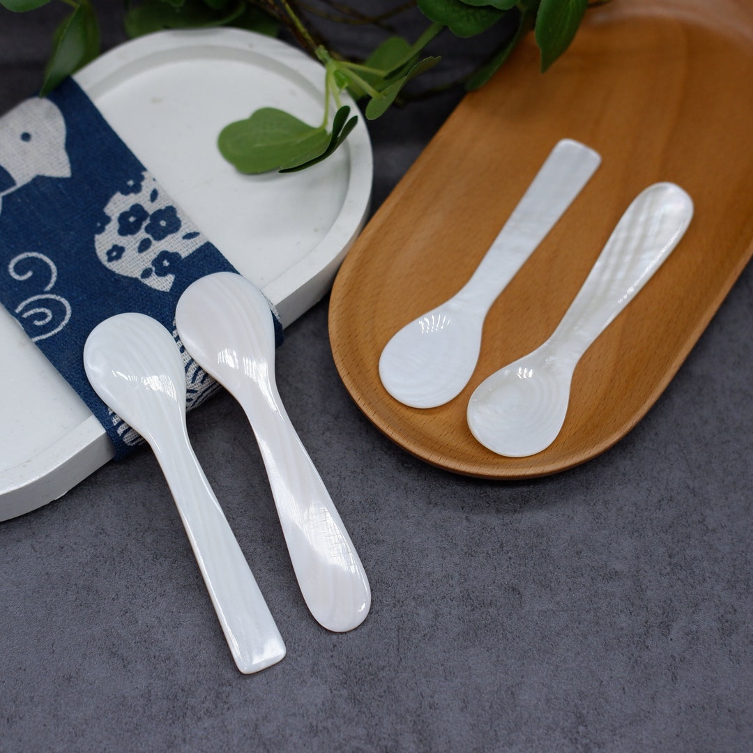 Handmade Mother of Pearl Caviar Spoon, Shell Utensil Oyster Caviar ...