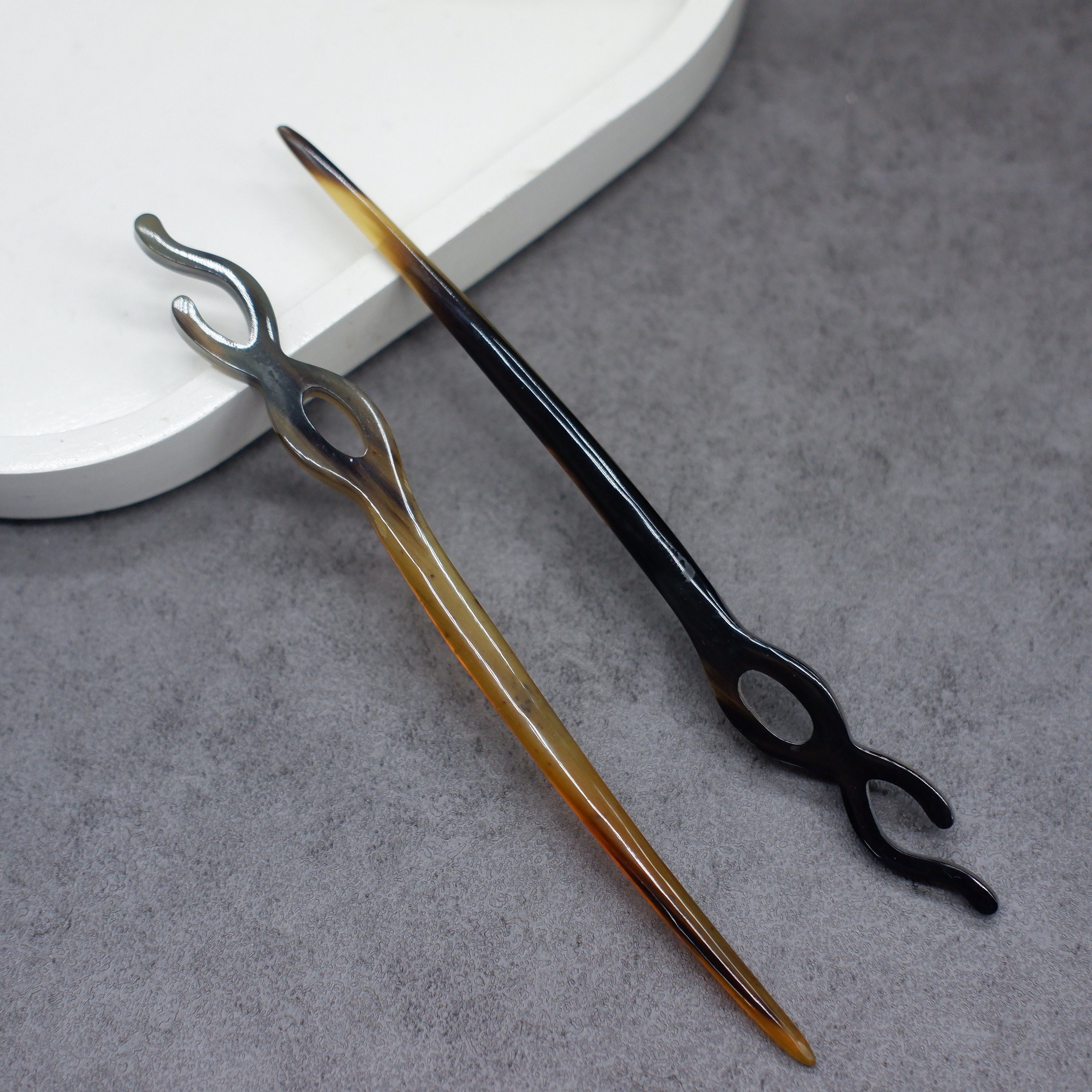 Genuine Buffalo Horn Hair Forks, Simple Stick Hair Forks, Cute Sticks ...